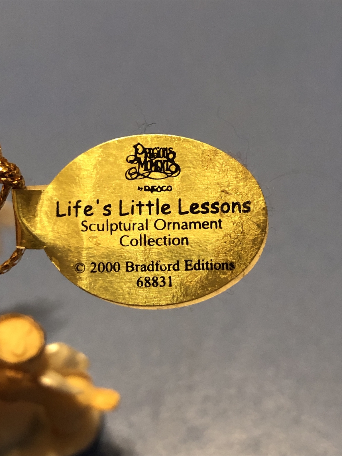 Precious Moments Believe In Yourself Life's Little Lessons Ornament Angel Cloud | eBay