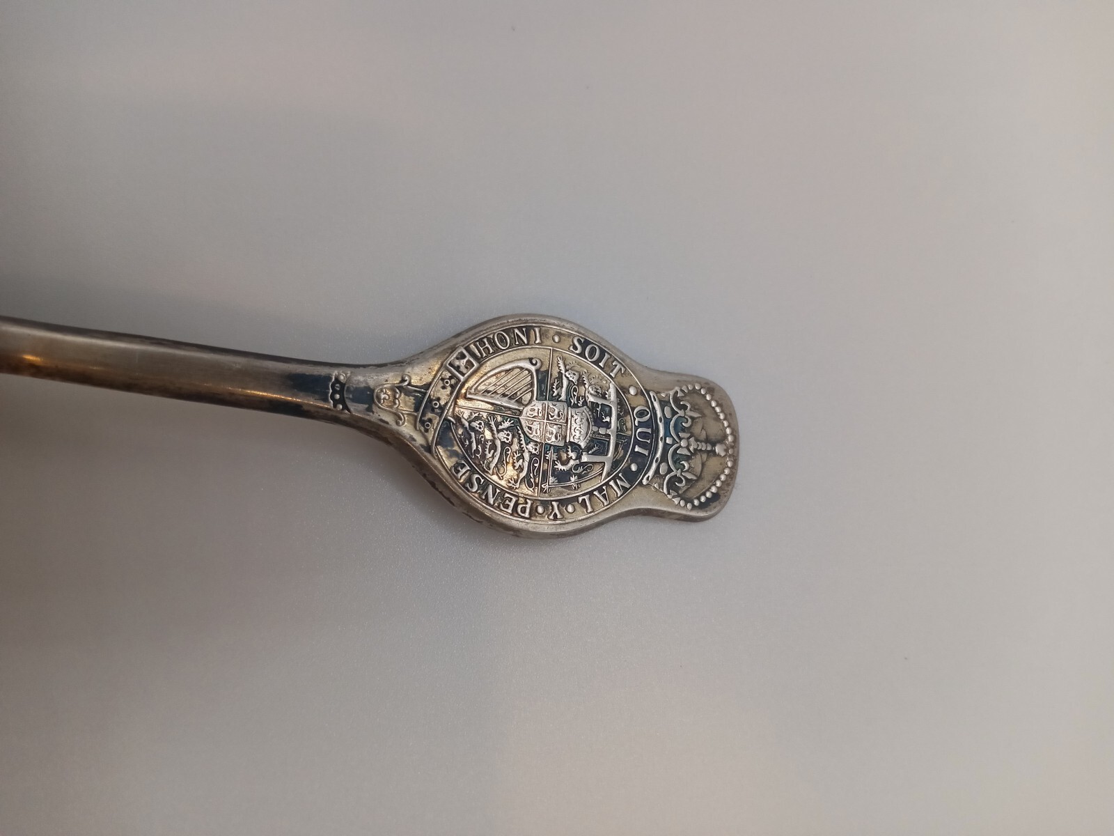Sterling Silver Order of the Garter Souvenir Spoon British Empire Honi ...
