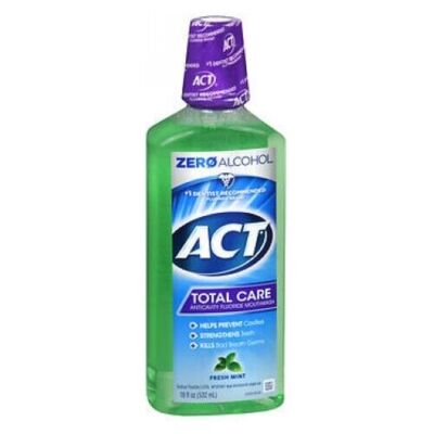 Act Anticavity Fluoride Mouth Rinse Alcohol Free Fresh Mint 18 oz By ...