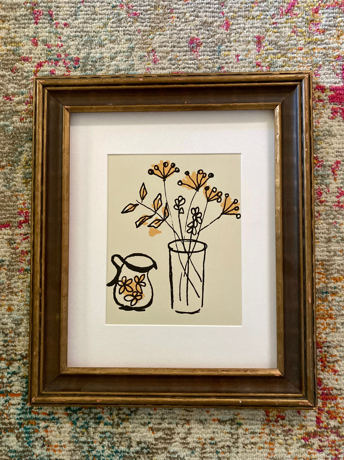 Art Print 8x10 Giclée Mid Century Illustration Flowers Vase Artist ...