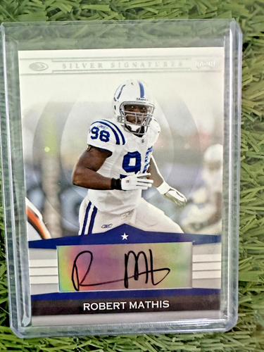2008 Donruss ROBERT MATHIS Silver Signatures Auto Colts | eBay