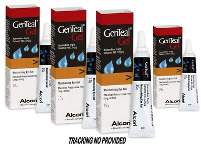 4 X Alcon Genteal Gel 10g Moisturising Eye Gel Effectively Preservative ...