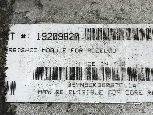 Engine Computer Chevrolet Trailblazer EXT 2006 19209820 PCM ECM ECU OEM ...