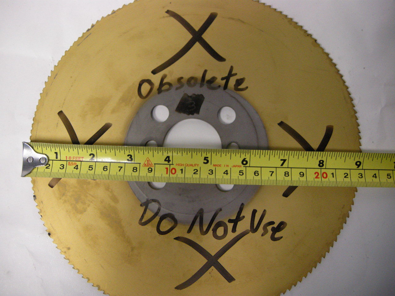USED REMI / EISELE COLD CUT SAW BLADE #3 APPROXIMATELY 9" X 0.105 ...