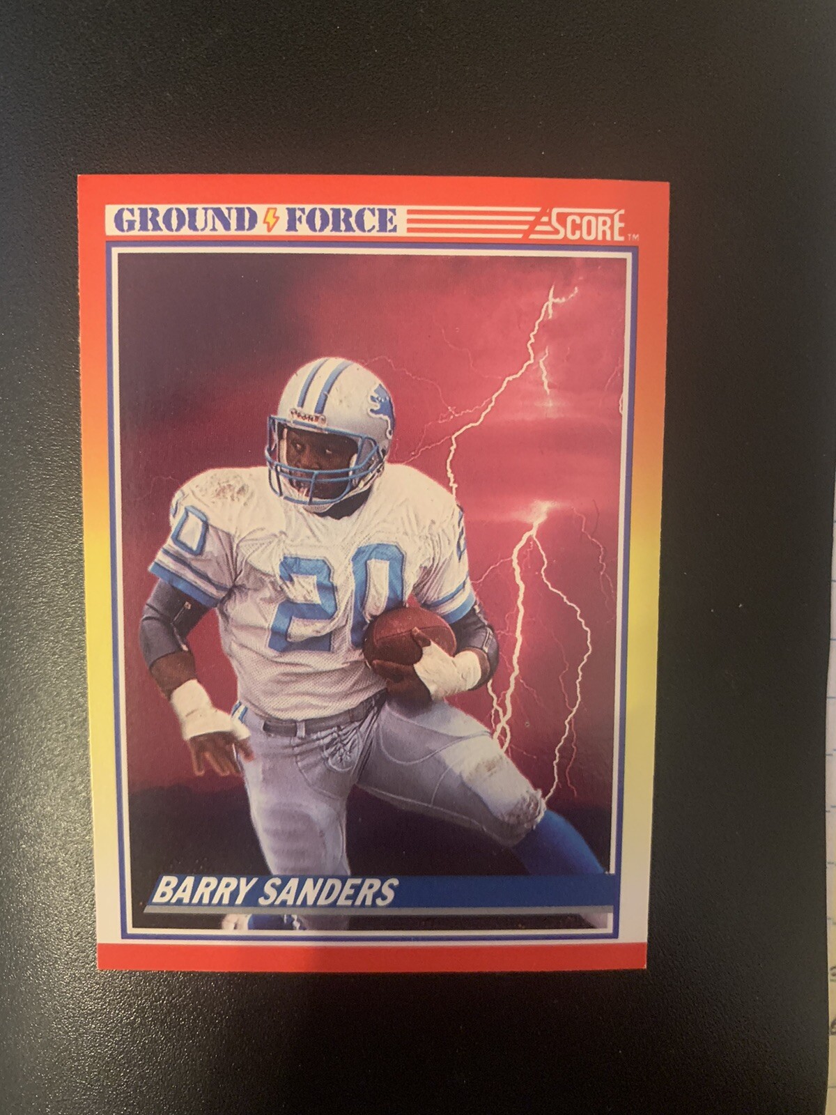1990 SCORE FOOTBALL - NFL Trading Card - GROUND FORCE - BARRY SANDERS ...
