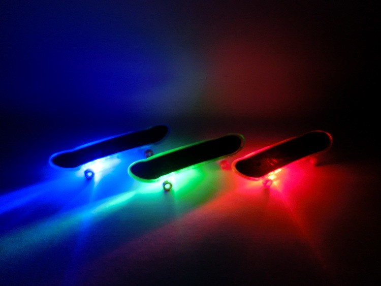 Mini LED Lighting Finger Board Colorful Skateboard Kids Children Toy ...