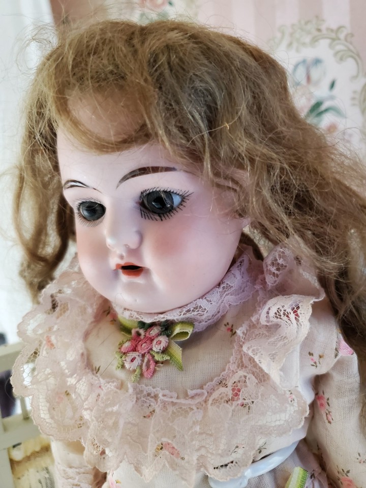 18" Antique German Adolf Wislizenus Bisque Doll Marked Special Nicely ...