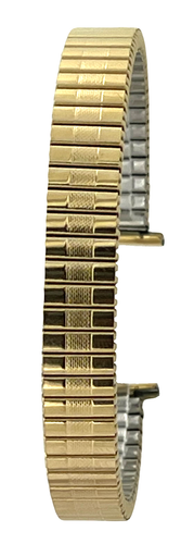 ROWI Fixoflex 14mm Stainless Steel Gold Expanding Bracelet Watch Strap ...