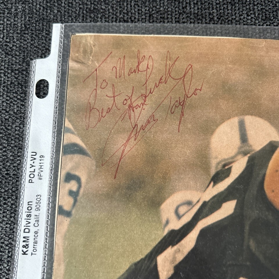 Jim Taylor & Fuzzy Thurston Signed 8x10 Autograph Photo Packers | eBay