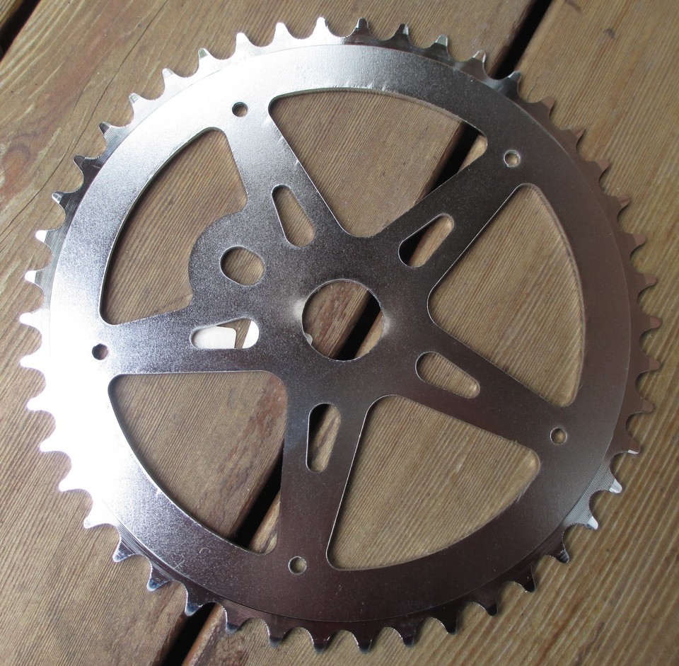 1 Piece Chainring Steel Chrome Single Speed Bicycle Sprockets Cruiser ...