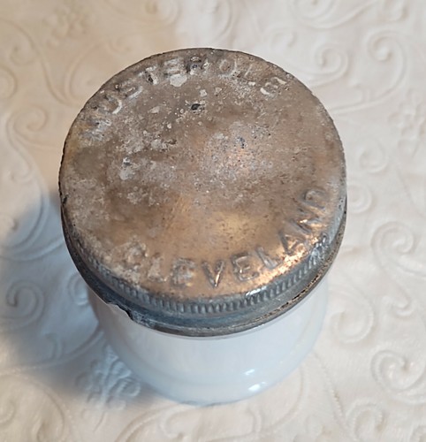 Vintage Musterole Cleveland Milk Glass Jar With Lid | eBay