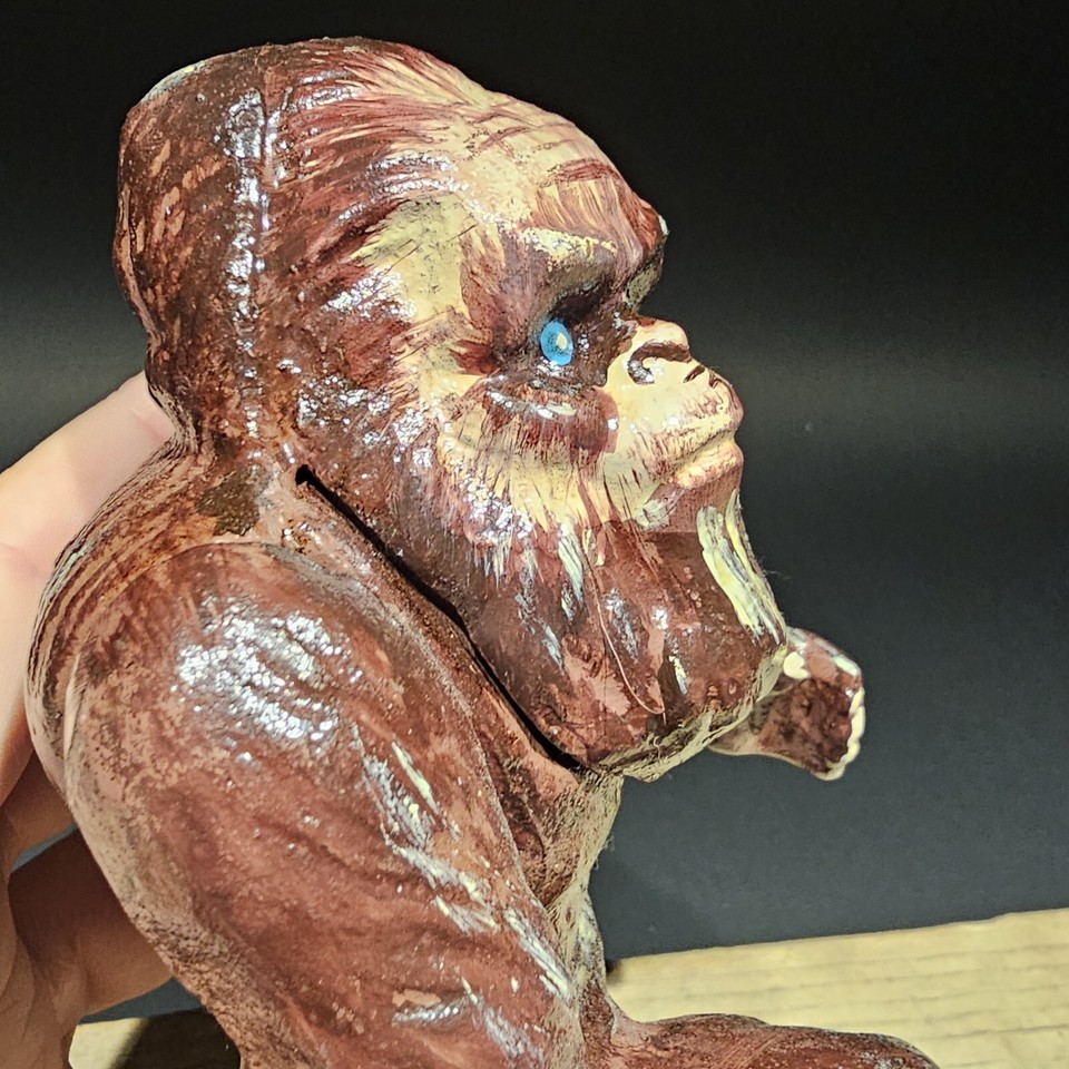 7 1/2" Antique Style Cast Iron Big Foot Sasquatch Coin Bank | eBay