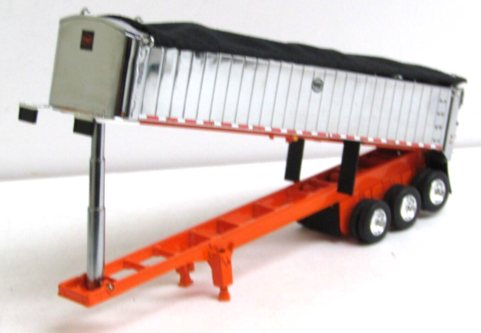 DCP chrome/orange MAC tri axle end dump trailer 1/64 no box... | eBay