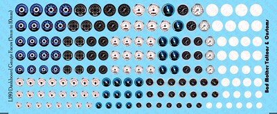 Custom Dashboard Gauges Faces Logos Waterslide Decals 5mm to 10mm ...