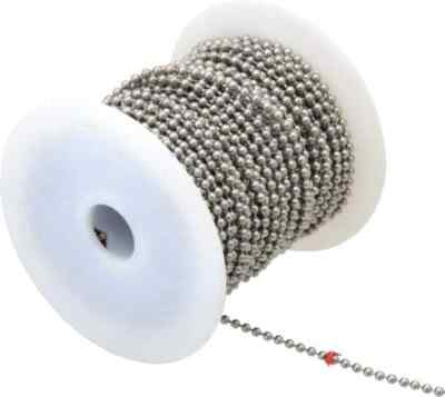 Made in USA Number 6 Trade Size Stainless Steel Ball Chain 0.127 Inch ...