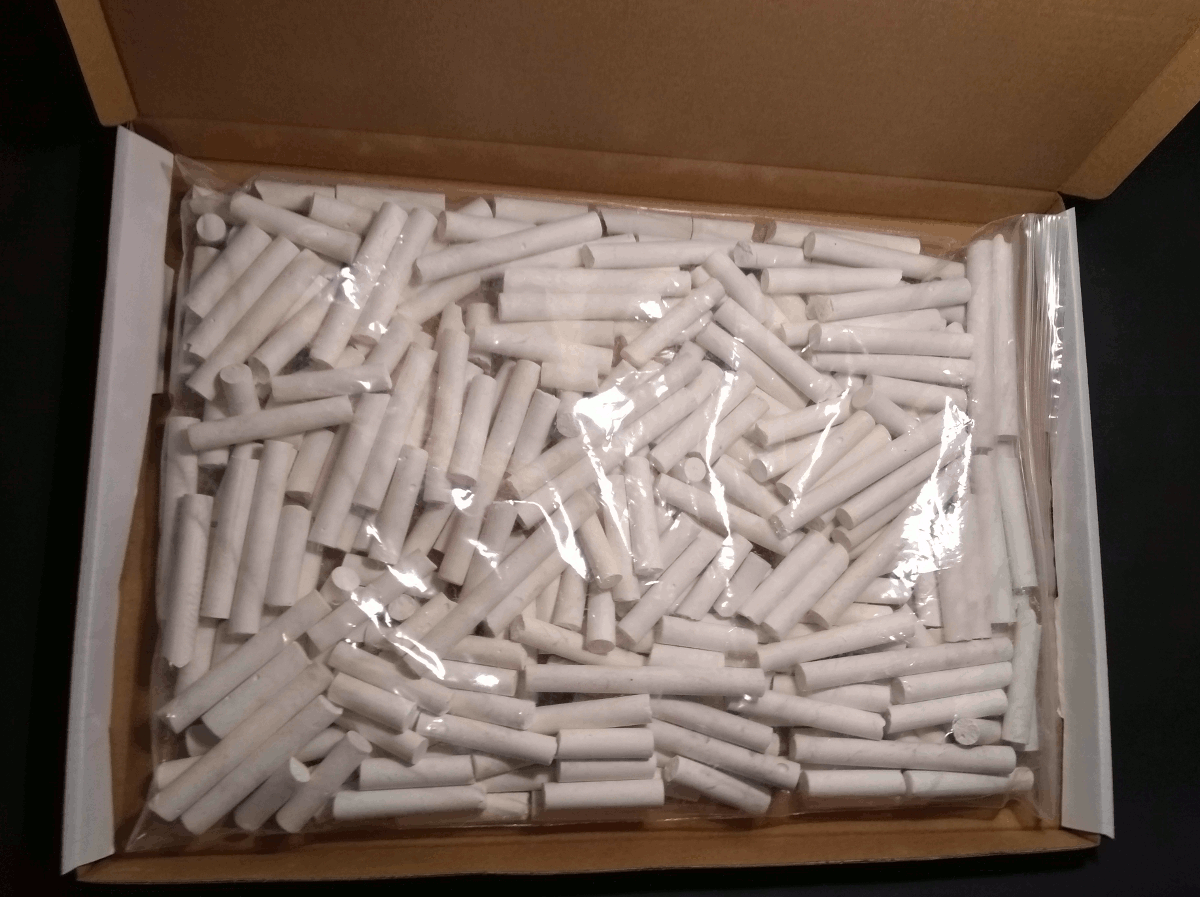 Broken Dustless White Chalk Pieces - Snapped Sticks - 400g | eBay UK