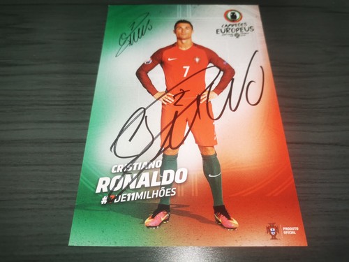 Cristiano Ronaldo hand signed Portugal Club autograph card | eBay