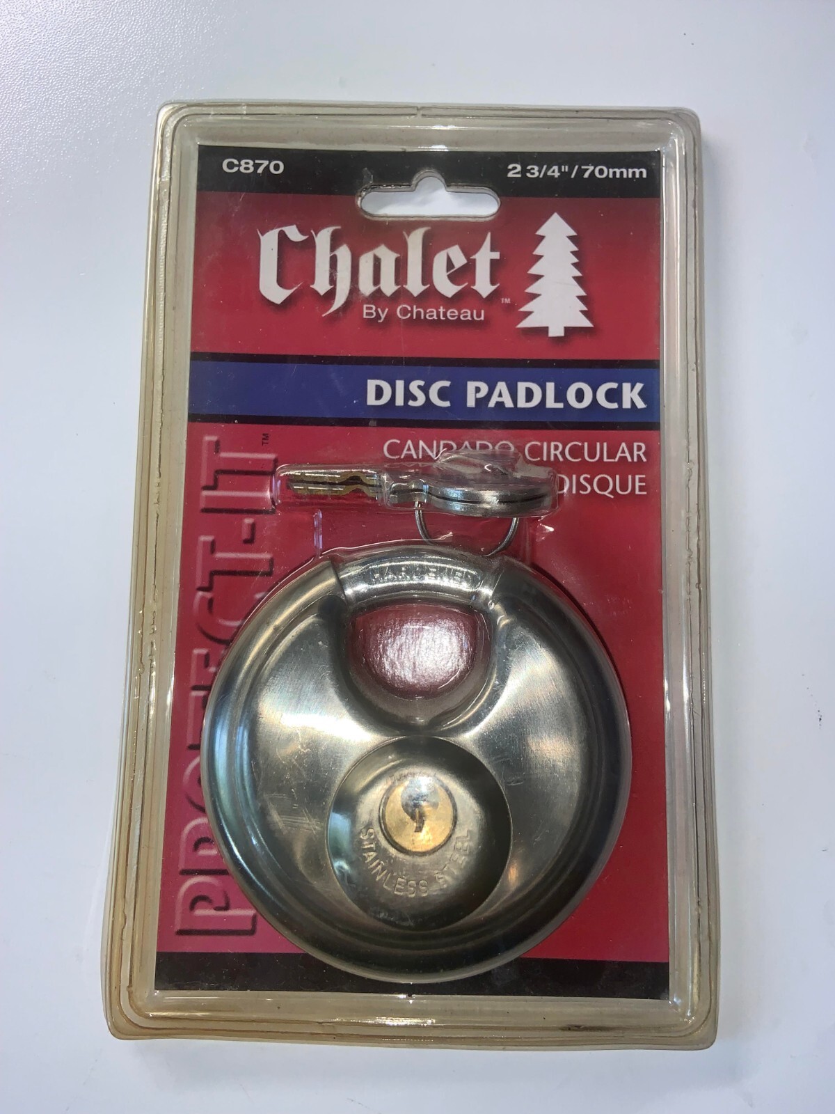 NEW Chateau Disc Padlock - Round Padlock 2 3/4"/70mm C870 - FREE ...