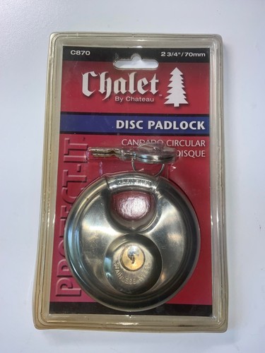 NEW Chateau Disc Padlock - Round Padlock 2 3/4"/70mm C870 - FREE ...