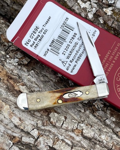CASE XX ** SFO 2025 RED STAG GUPPY TINY TRAPPER KNIFE KNIVES | eBay
