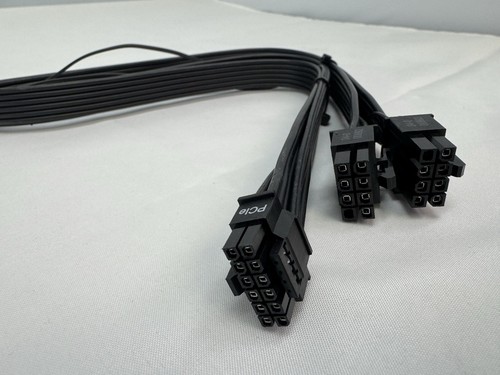 NEW Corsair Dual 8-Pin to 12VHPWR GPU Cable for RM750e RM850e RM1000e ...