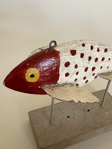 Folk Art Fishing Decoy AAFA Authentic Beauty | eBay