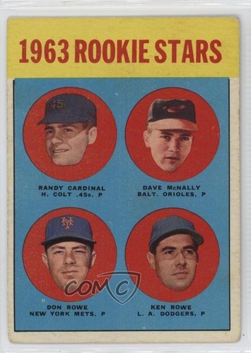 1963 Topps High # Randy Cardinal Dave McNally Don Rowe Ken Rowe #562 ...