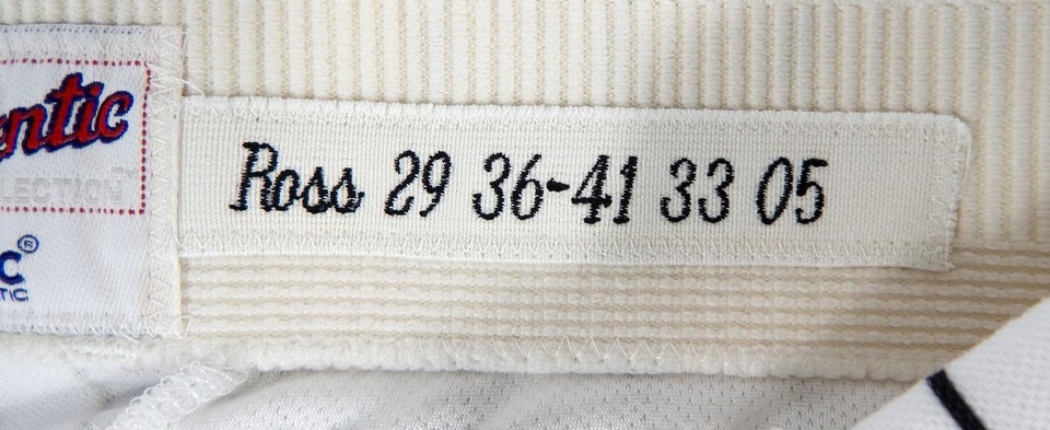 2005 Pittsburgh Pirates David Ross #29 Game Used White Pants 36-41-33 ...