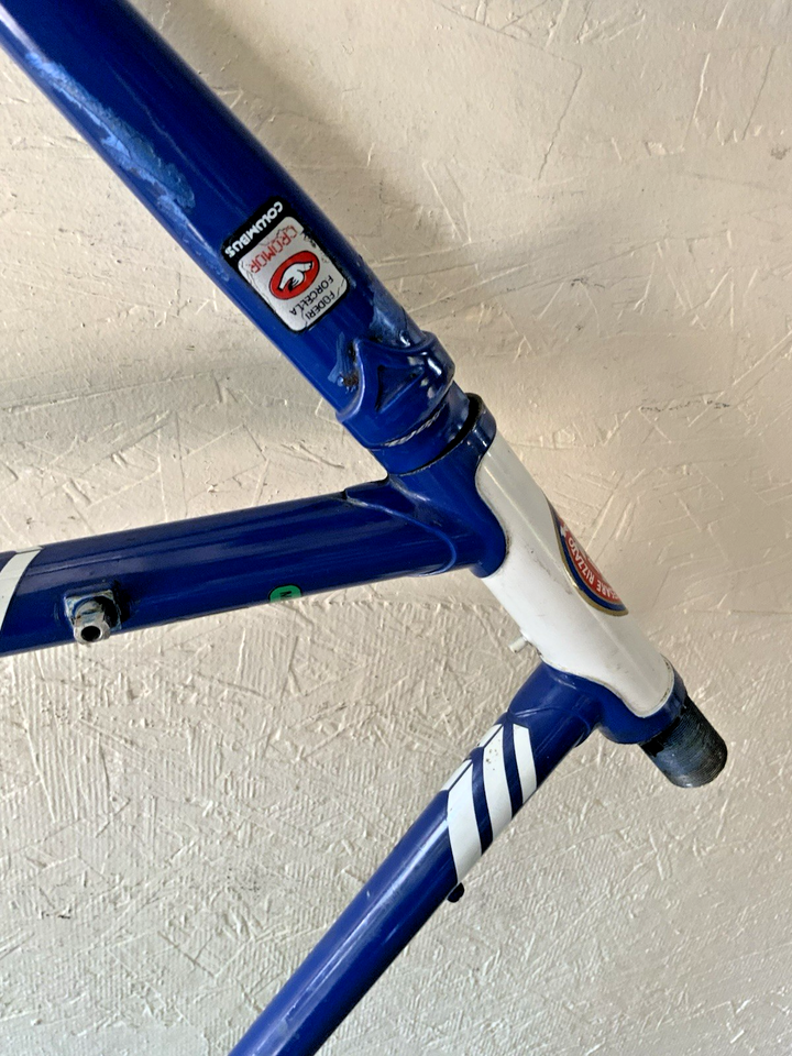 ATALA FRAME / FORK 55 CM COLUMBUS TUBING GIPIEMME DROPOUTS 126 MM SPACE ...