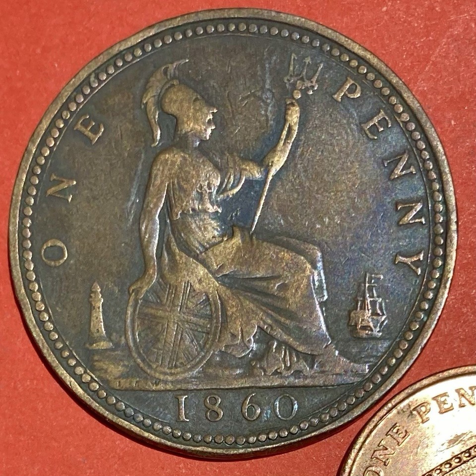 VICTORIA - PENNY 1860 - DOTTED BORDER - BETTER EXAMPLE | eBay UK