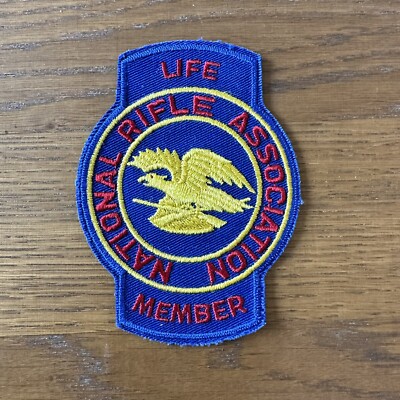 Vintage NRA National Rifle Association Life Member Patch Cloth Badge ...