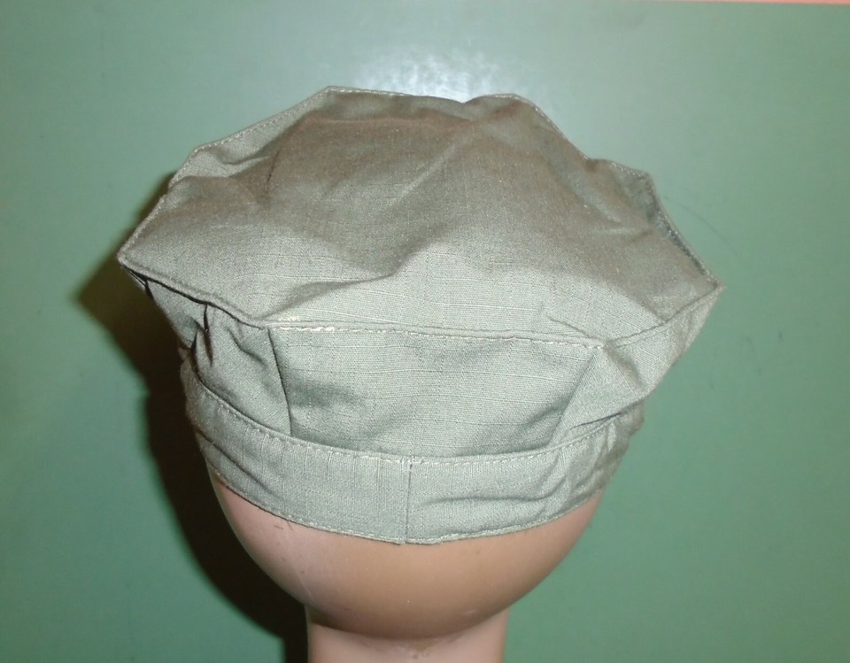 US Marine Corps USMC OD Green 8 Point Ripstop Utility Cover Hat Cap All ...