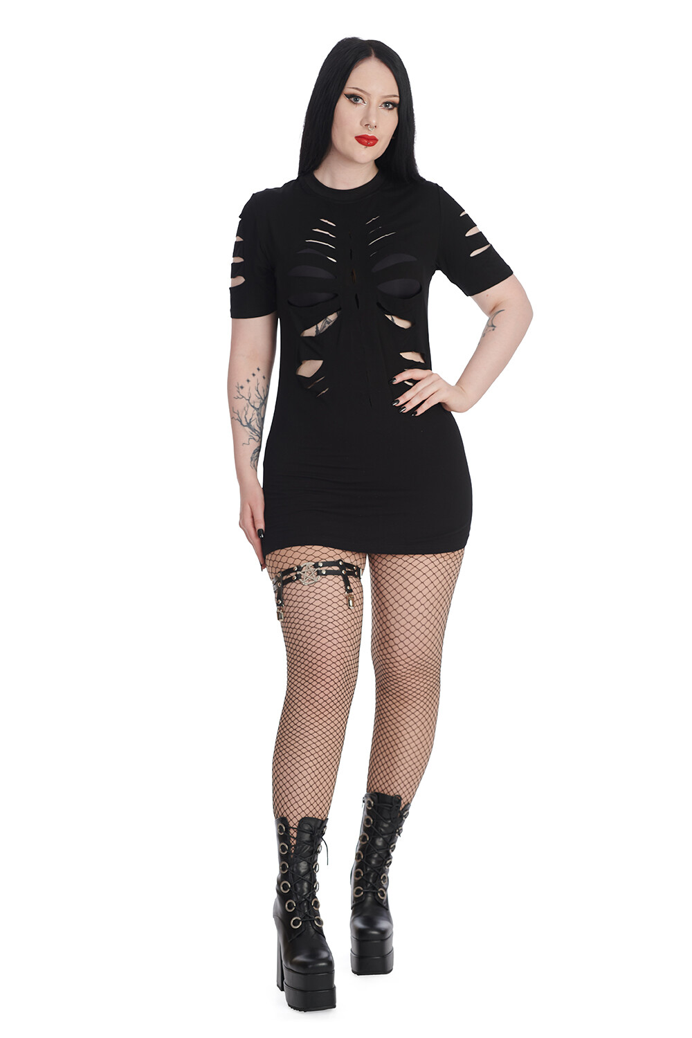 Banned Black Toxic Tears Dress - Gothic Emo Style | eBay
