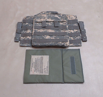 USGI Army ACU Camouflage Enhanced Vest Plate Carrier Side Outershell w ...