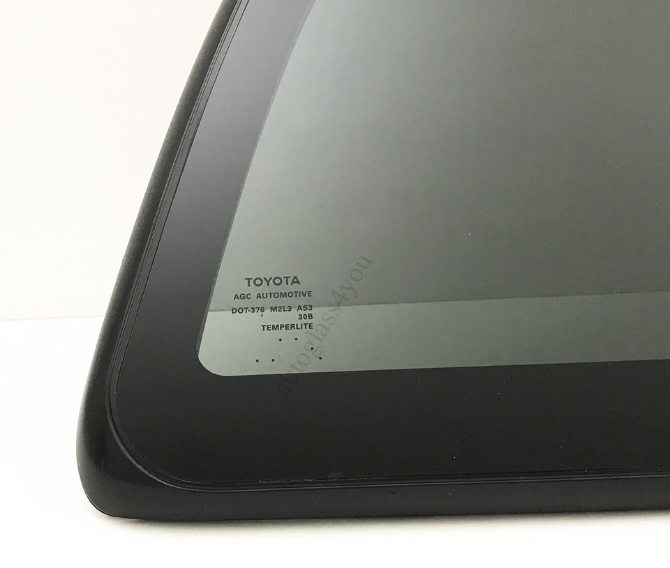 Power Sliding Back Window Glass Rear Slider W/Logo OE For 17-23 Toyota ...