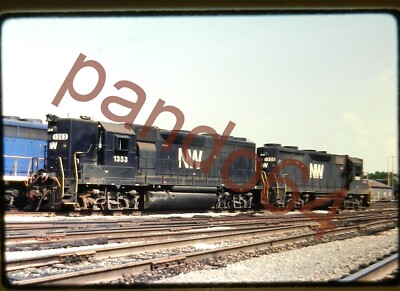 RR Train Slide #1353 N&W Norfolk & Western EMD GP40 DIESEL LOCOMOTIVE ...
