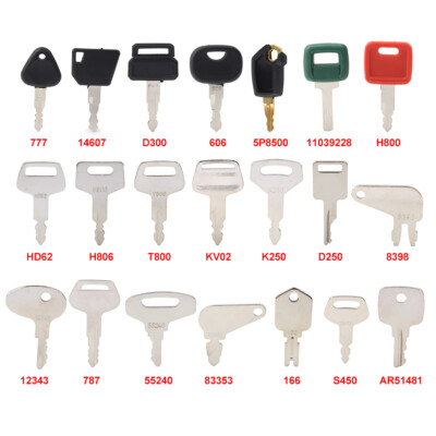 21 Keys Heavy Equipment Construction Ignition Key Set Fit John Deere ...