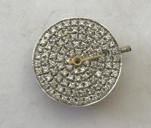 25 Jewel ETA 2671 Diamond Watch Movement Running | eBay