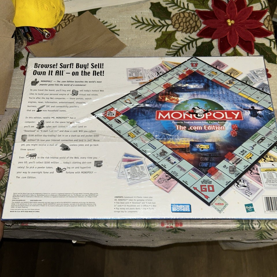 Monopoly The .Com Edition Board Game - New Sealed 76930414439 | eBay