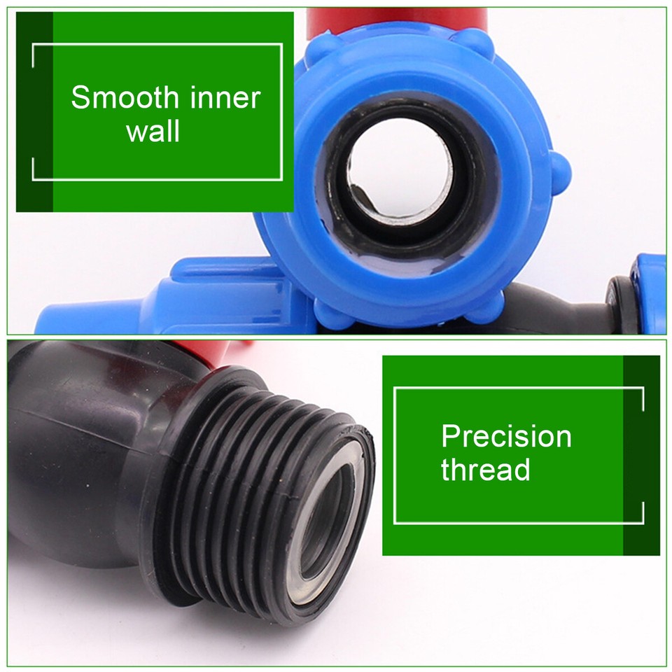 Stop Tap Valve 20mm 25mm In-Line Ball Valve Blue Water Pipe Coupler | eBay