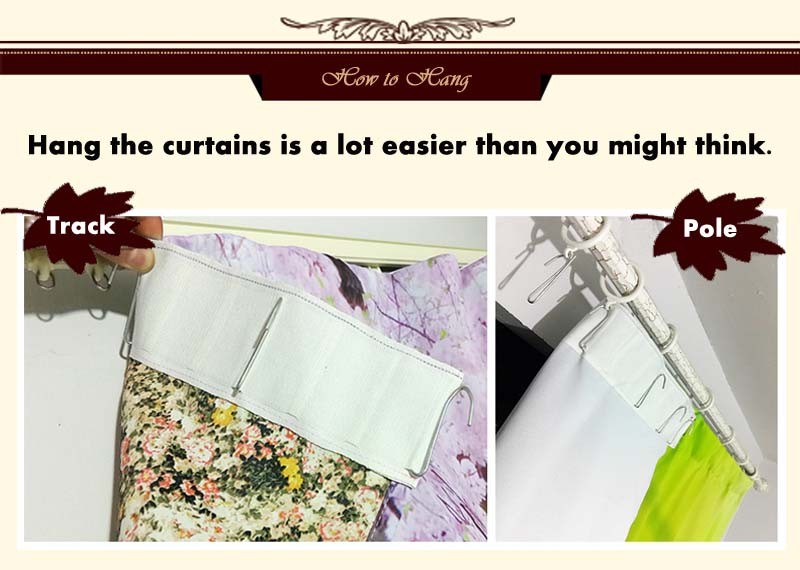 Dewy Red Rose 3D Curtain Blockout Photo Printing Curtains Drape Fabric ...