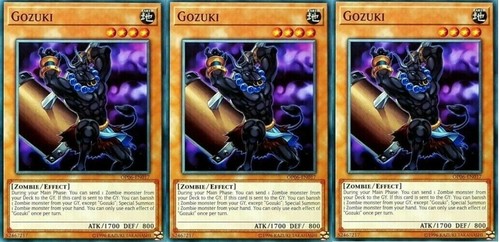3X GOZUKI 3X *** (PLAYSET) MINT/NM OP06-EN017 YUGIOH! | eBay