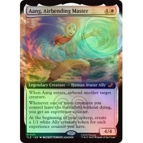 FOIL AANG, AIRBENDING MASTER (EXTENDED ART) Avatar: The Last Airbender ...