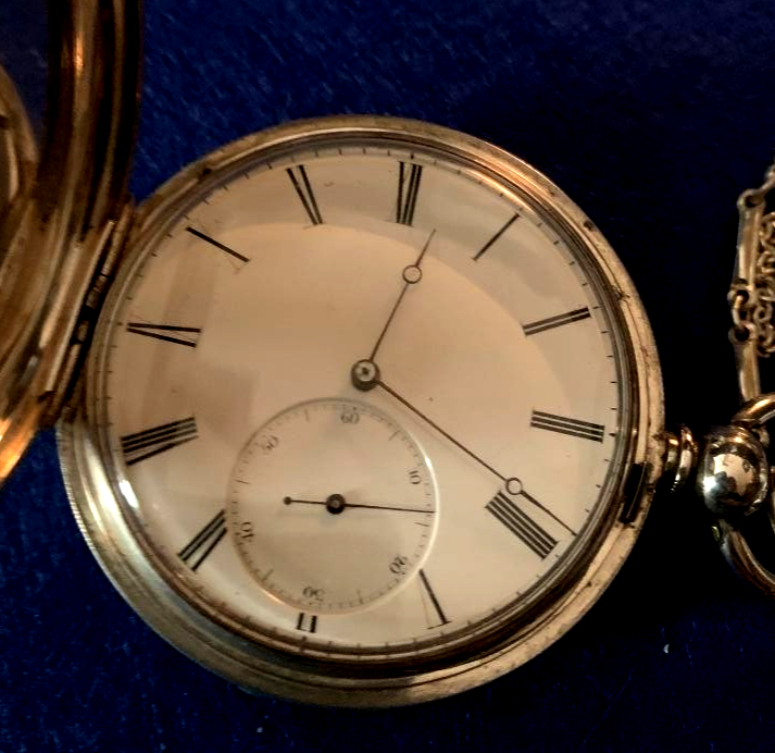 57mm Antique Silver Memento Mori KW KS Pocket Watch Serviced, running w ...