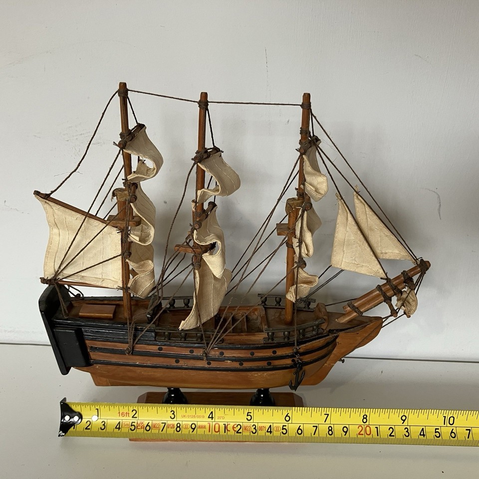 Vintage Replica Wooden Model HMS Victory Clipper Ship Sailing Boat ...