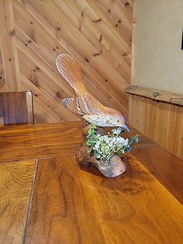 Casey Edwards Wood Carving Brown Thrasher "Casey's Mantle Birds ...