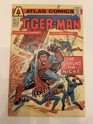 Vintage Tiger-Man Atlas Comics No. 2 June Comic Book 25¢ | eBay