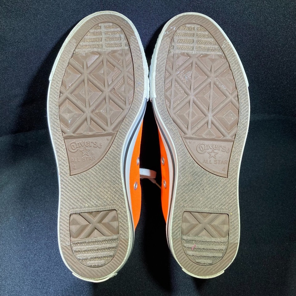 Converse Neon Orange All Star Chuck Taylor High Tops Men 4 /Women 6 | eBay