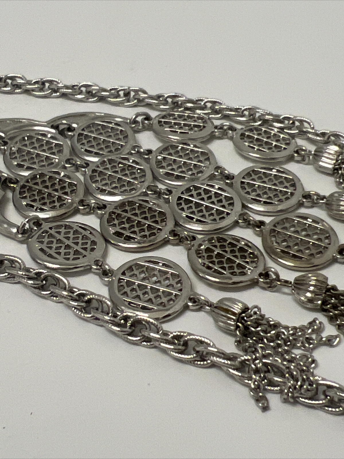 Vintage Trifari Waterfall Necklace Layered - Gem