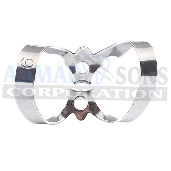 100 Pcs Dental Rubber Dam Clamps #6 Endodontics Anterior Tooth Endo ...